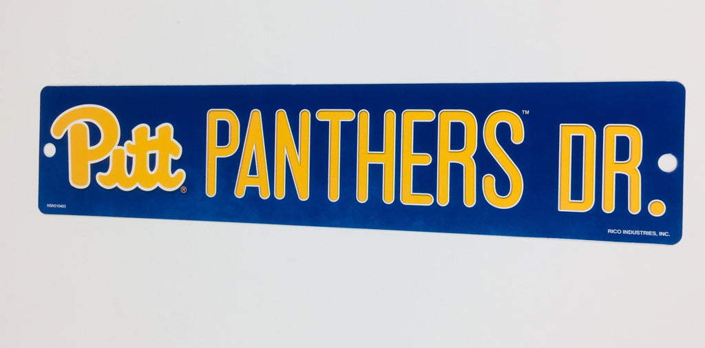 Pitt Panthers Street Sign NEW! 4"X16" "Panthers Dr." Man Cave NCAA ...