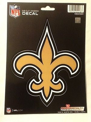 New Orleans Saints Logo Die Cut Decal NEW!! 5 X 6 Window or Car! NFL ...
