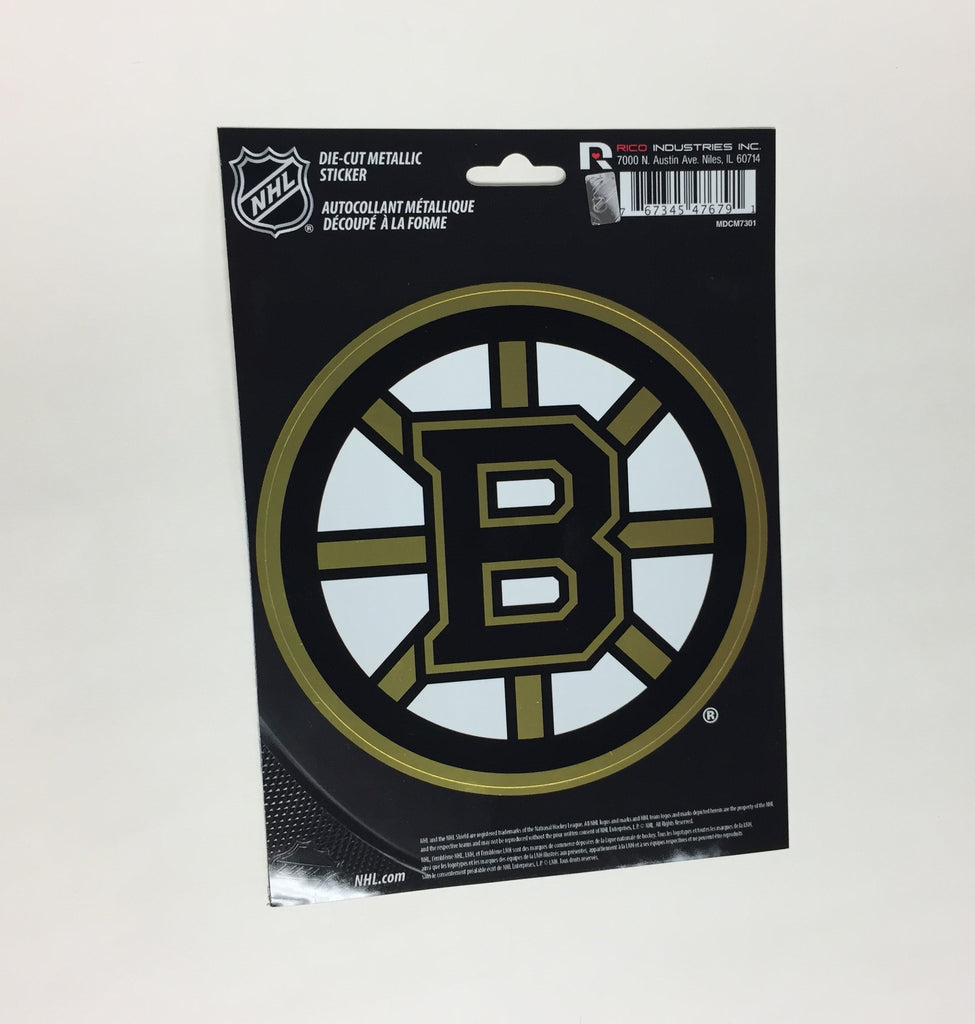 Boston Bruins Metallic Die Cut Decal NEW Window Car or Laptop! – Hub ...
