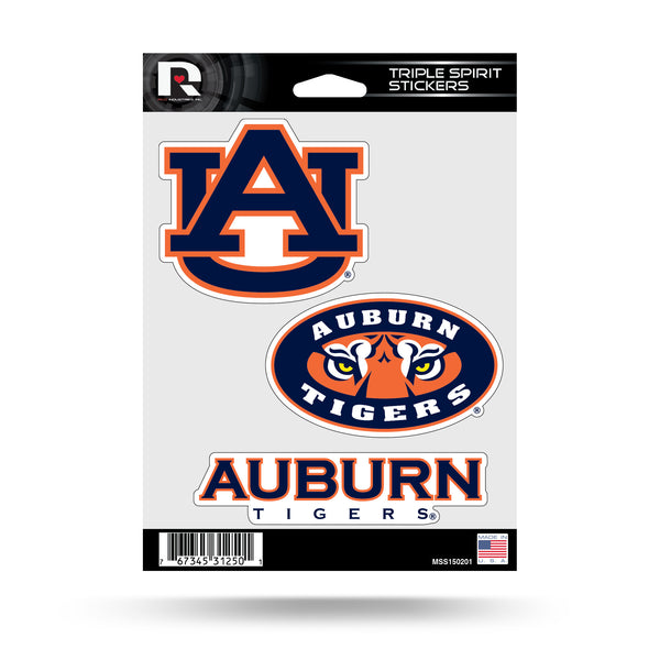 Auburn Tigers Set of 3 Decals Stickers Triple Spirit Die Cut – Hub City ...