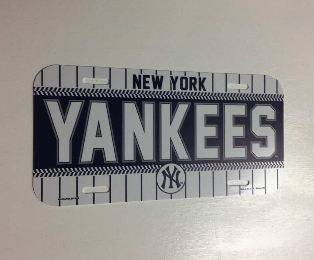 New York Yankees Logo Plastic License Plate NEW!! Free Ship 6x12 Inche ...