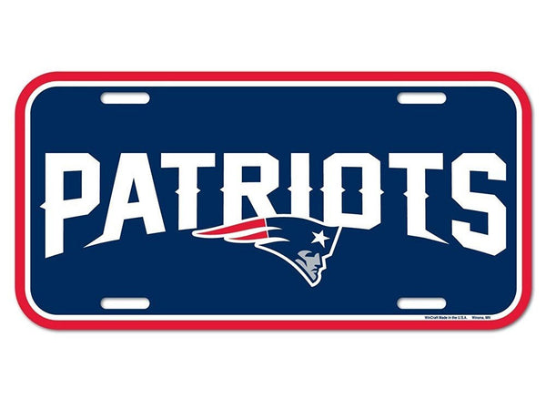 New England Patriots Logo Plastic License Plate NEW!! Free Shipping ...