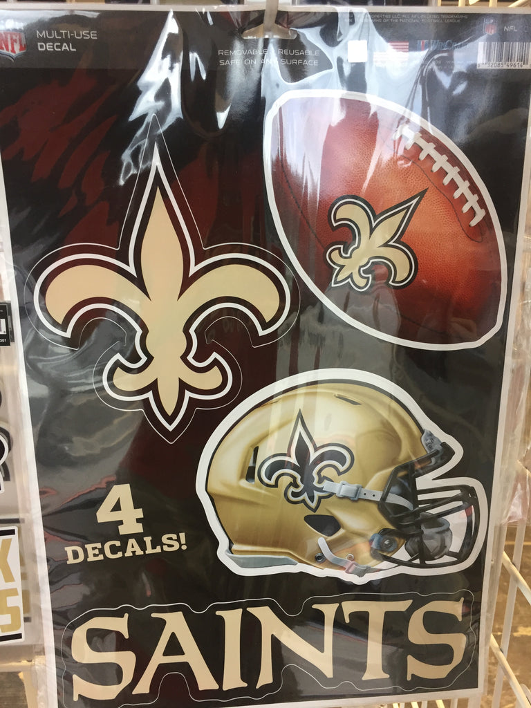 New Orleans Saints Set of 4 Decals Stickers Reusable Multi-Use – Hub ...