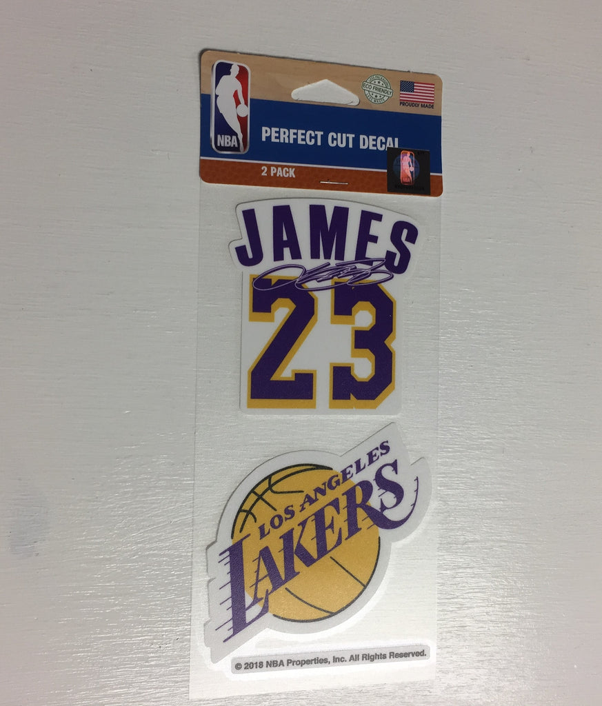 Lebron James Set of 2 Die Cut Decal Stickers Perfect Cut Free Shipping ...