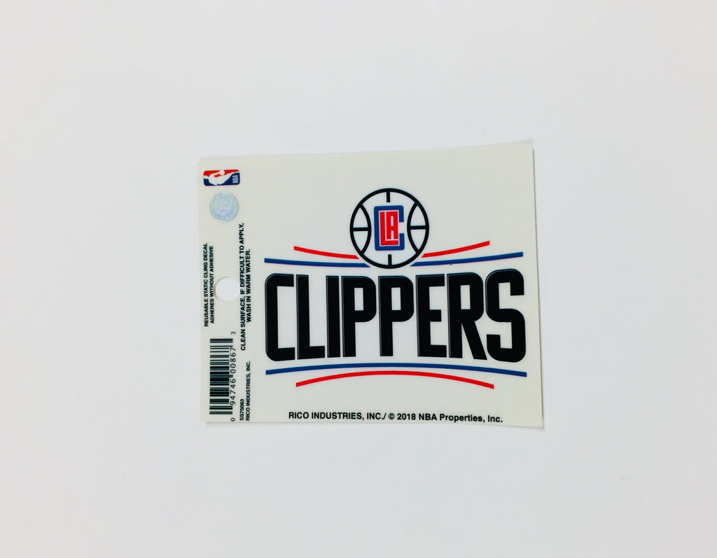 Los Angeles Clippers Logo Static Cling Sticker NEW!! Window or Car! NB ...